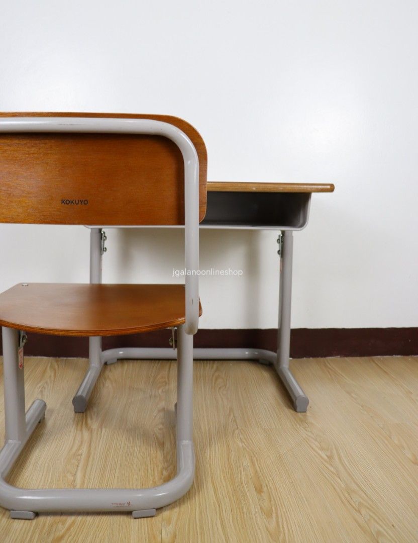 Kokuyo Japanese School Desk Kids Study Table and Chair, Babies & Kids ...