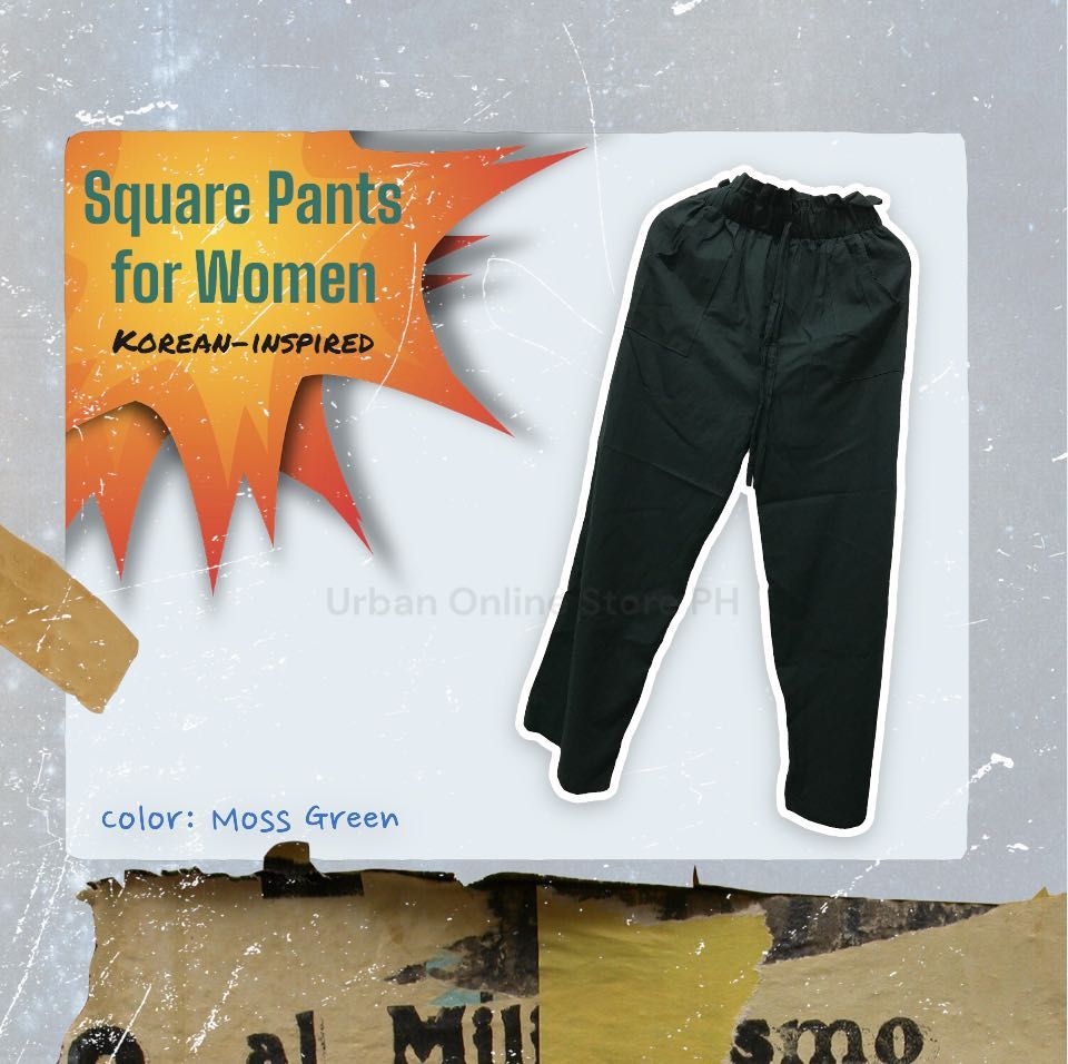 Korean Inspired Square Pants, Women's Fashion, Bottoms, Other Bottoms ...