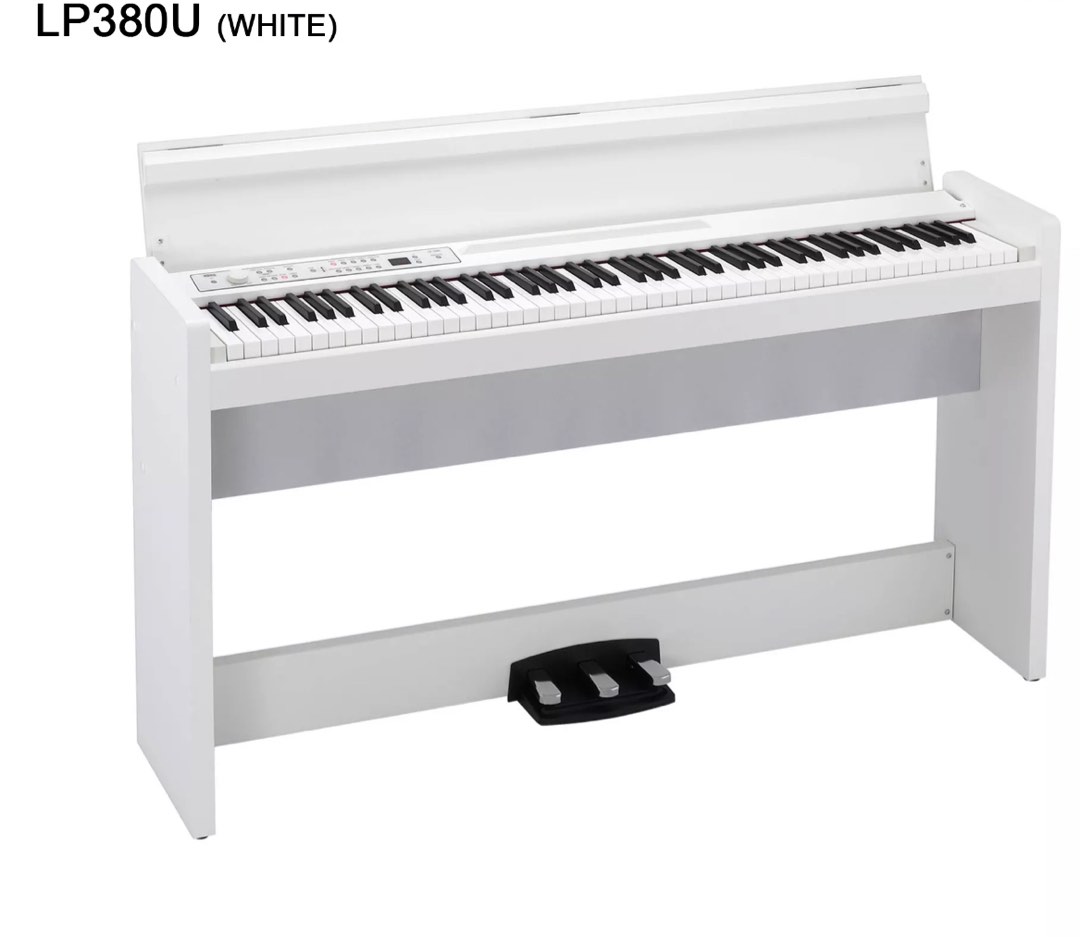 Korg LP380U White Digital Piano 88 Weighted Keys, Hobbies & Toys, Music ...