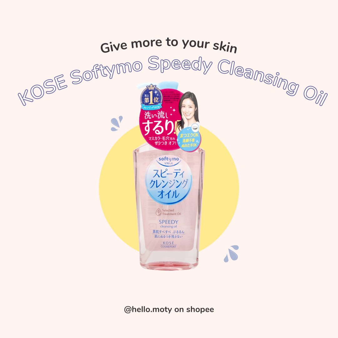 Kose - Softymo Speedy Cleansing Oil 230ml, Beauty & Personal Care, Face, Face Care on Carousell