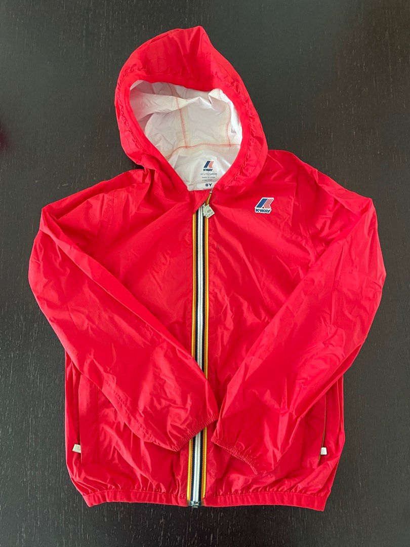 K-way rain jacket- red 8yrs, Babies & Kids, Babies & Kids Fashion on ...
