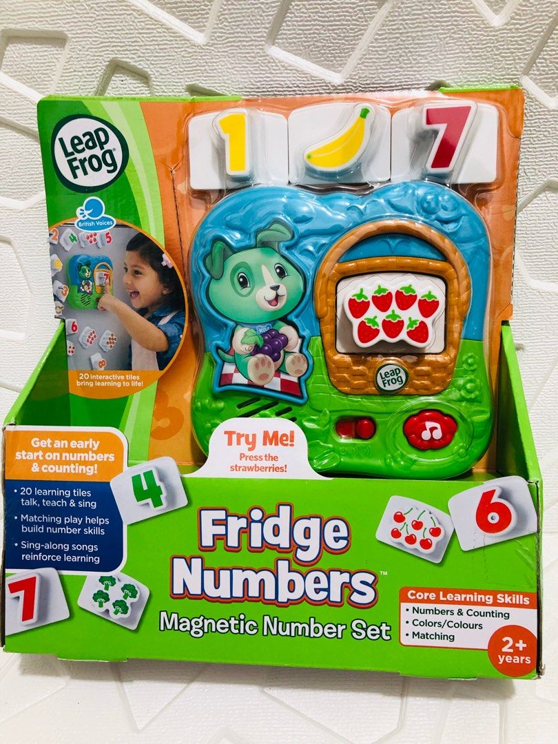 Leapfrog Fridge Numbers, Hobbies & Toys, Toys & Games on Carousell