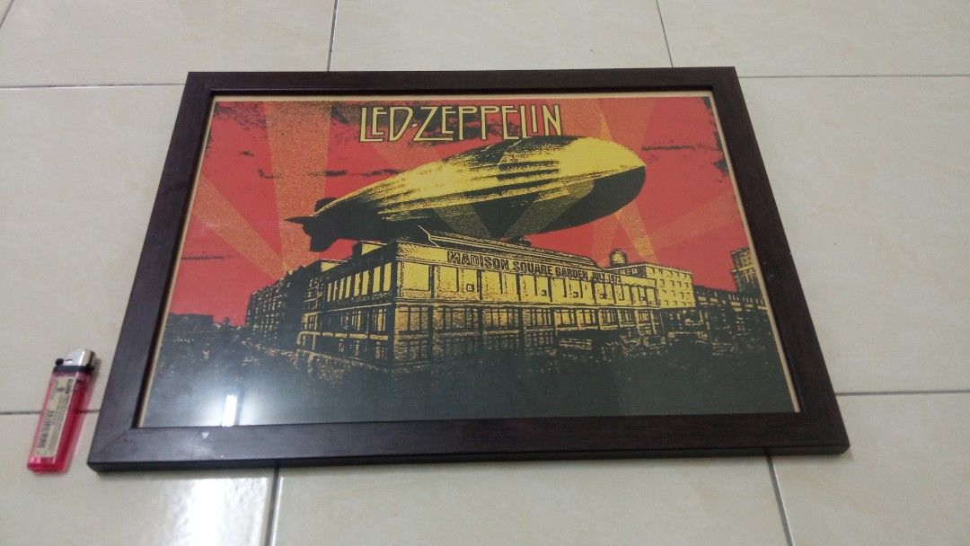 Led Zeppelin artwork wall frame, Furniture & Home Living, Home Decor ...