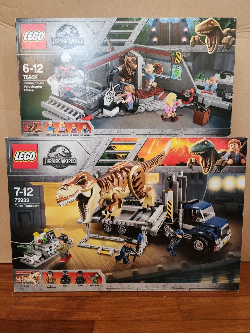 Lego Jurassic World Bundle - 75932 Jurassic Park Velociraptor Chase And 