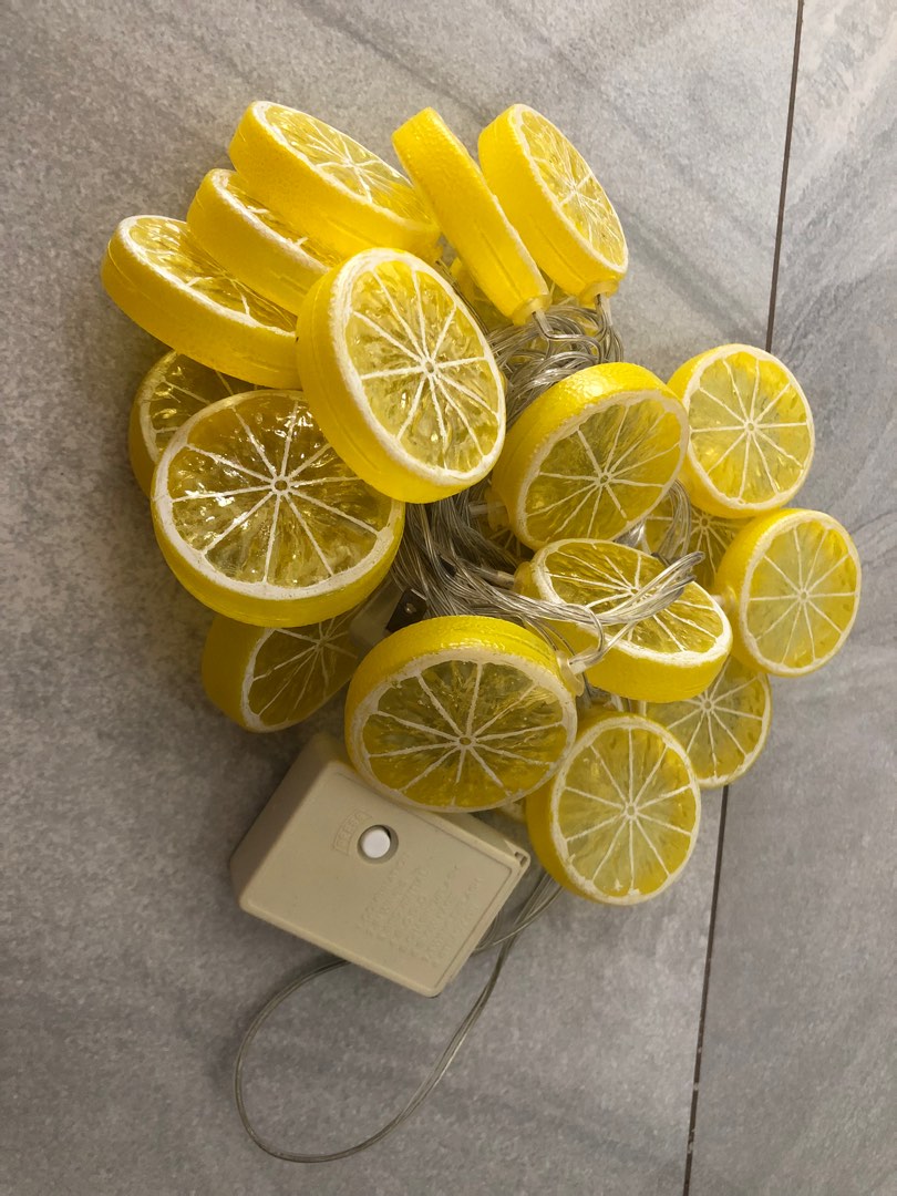 Lemon lights, Furniture & Home Living, Lighting & Fans, Lighting on ...