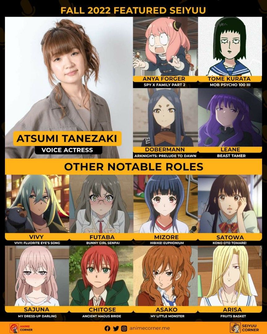 LF Tanezaki Atsumi Seiyuu Anya Sign Shikishi Afa 2022, Bulletin Board ...