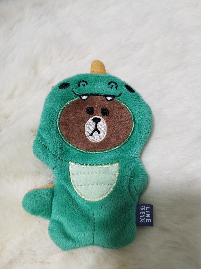 Line Friends Brown Bear Pouch, Women's Fashion, Bags & Wallets, Purses ...