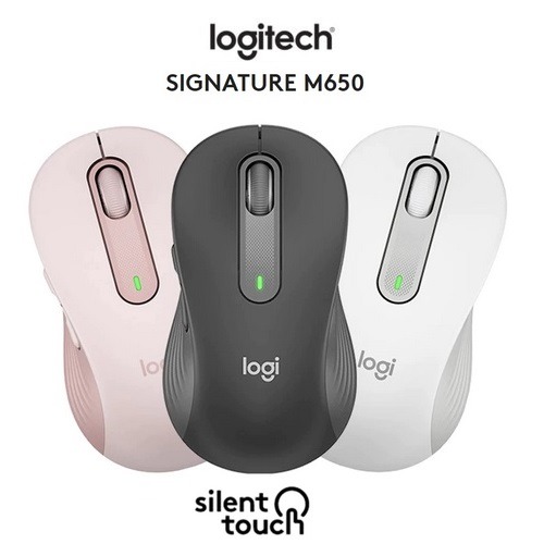 Logitech Signature M650 Wireless Mouse With Silent Clicks Customizable