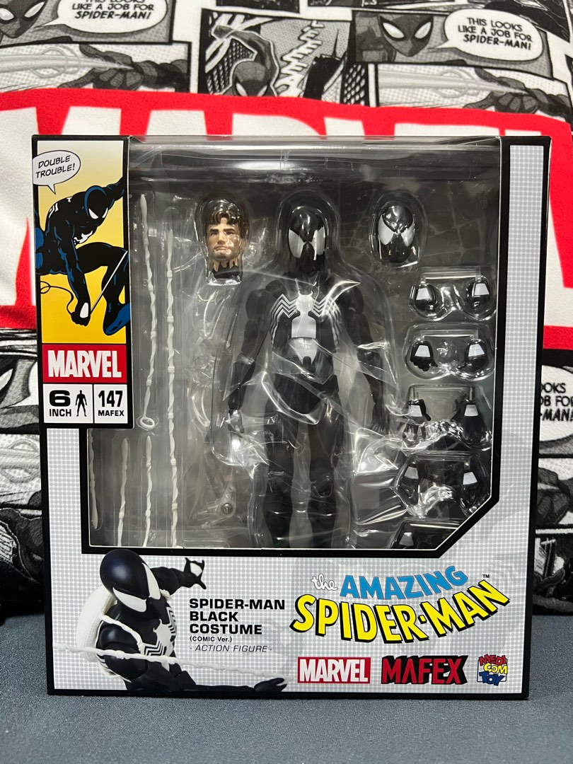 Mafex 147 Spider-Man Black Costume Symbiote version The Amazing ...