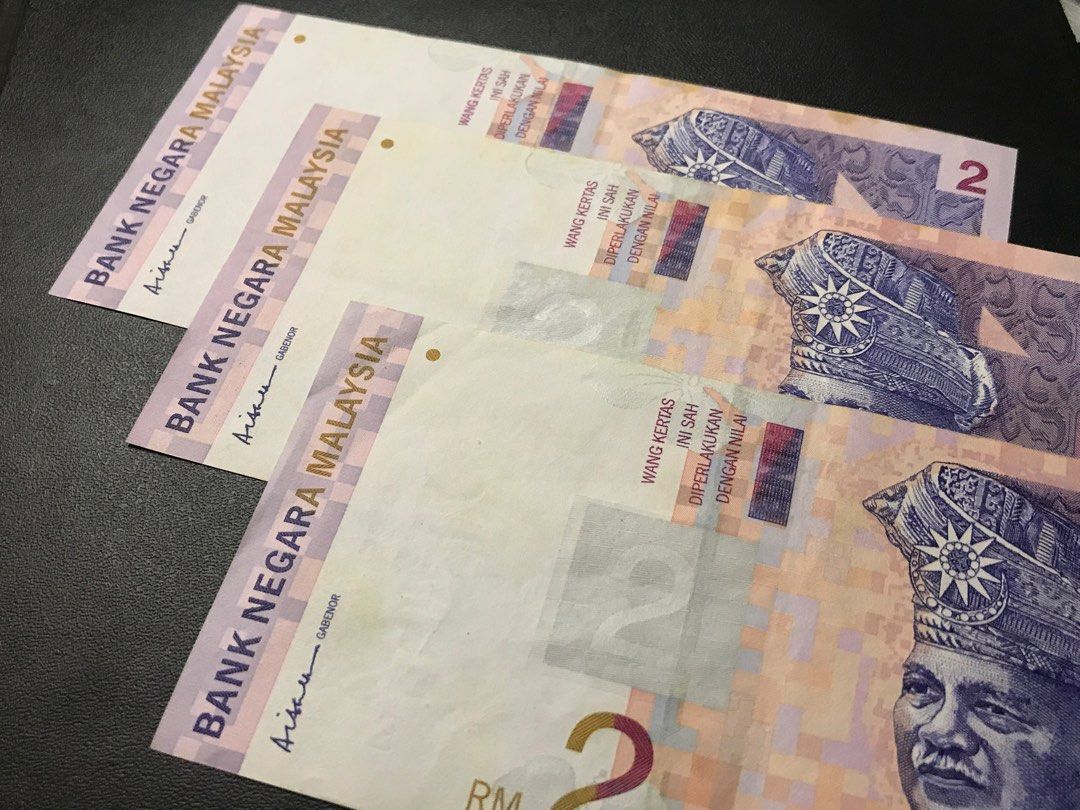 Malaysia RM2 Ali Abul Hassan 9th series DF DG DH duit lama banknotes ...