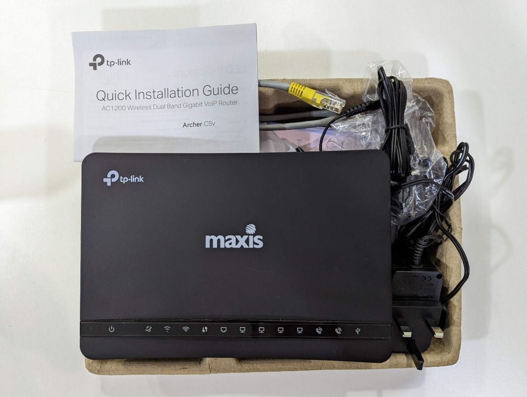 Maxis Archer C5v AC1200 Router, Computers & Tech, Parts & Accessories ...