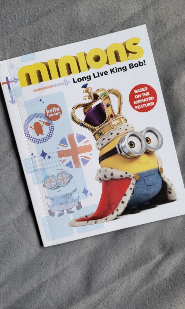 Mcd happy meal book Minions Long Live King Bob, Hobbies & Toys, Books ...