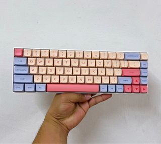 Fully modded 65% gasket mounted Custom Mechanical keyboard (full set ...