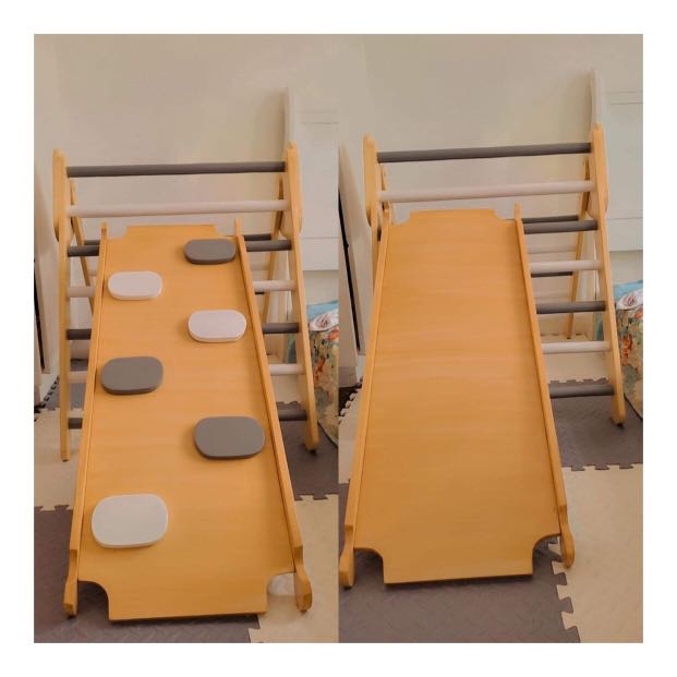 Montessori Pikler Triangle with Reversible Ramp, Babies & Kids, Baby ...