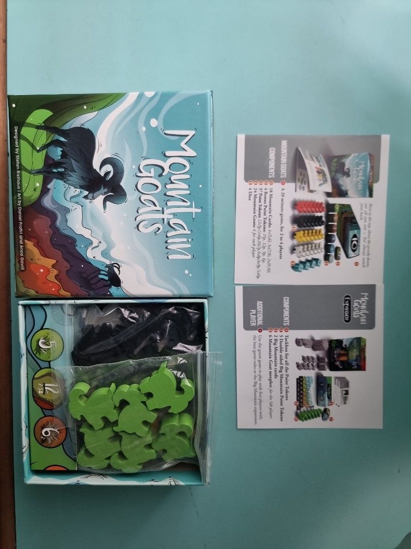 Mountain goats board game + big mountain expansion, Hobbies & Toys ...