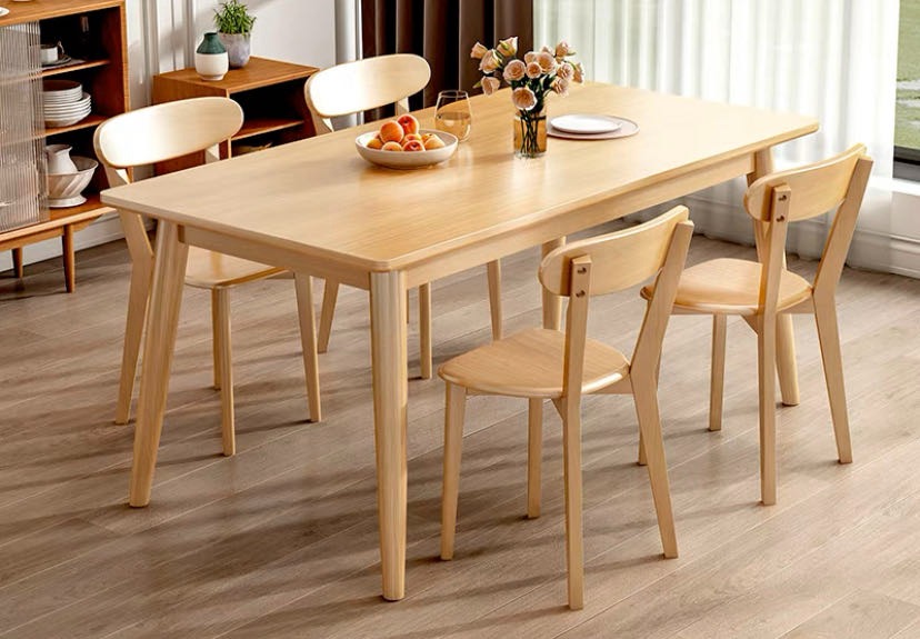 multiple designs dining table, marble solid wood round and rectangular ...