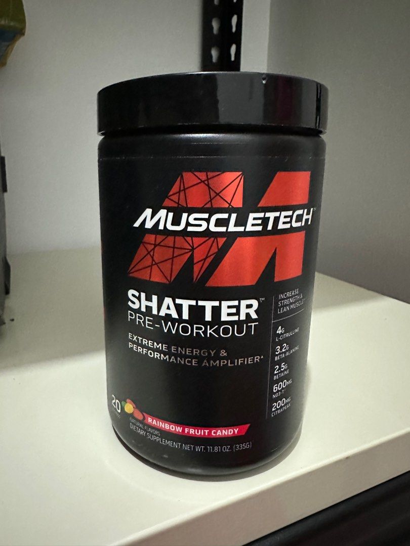 Muscletech Shatter, Pre-Workout, Health & Nutrition, Health Supplements ...