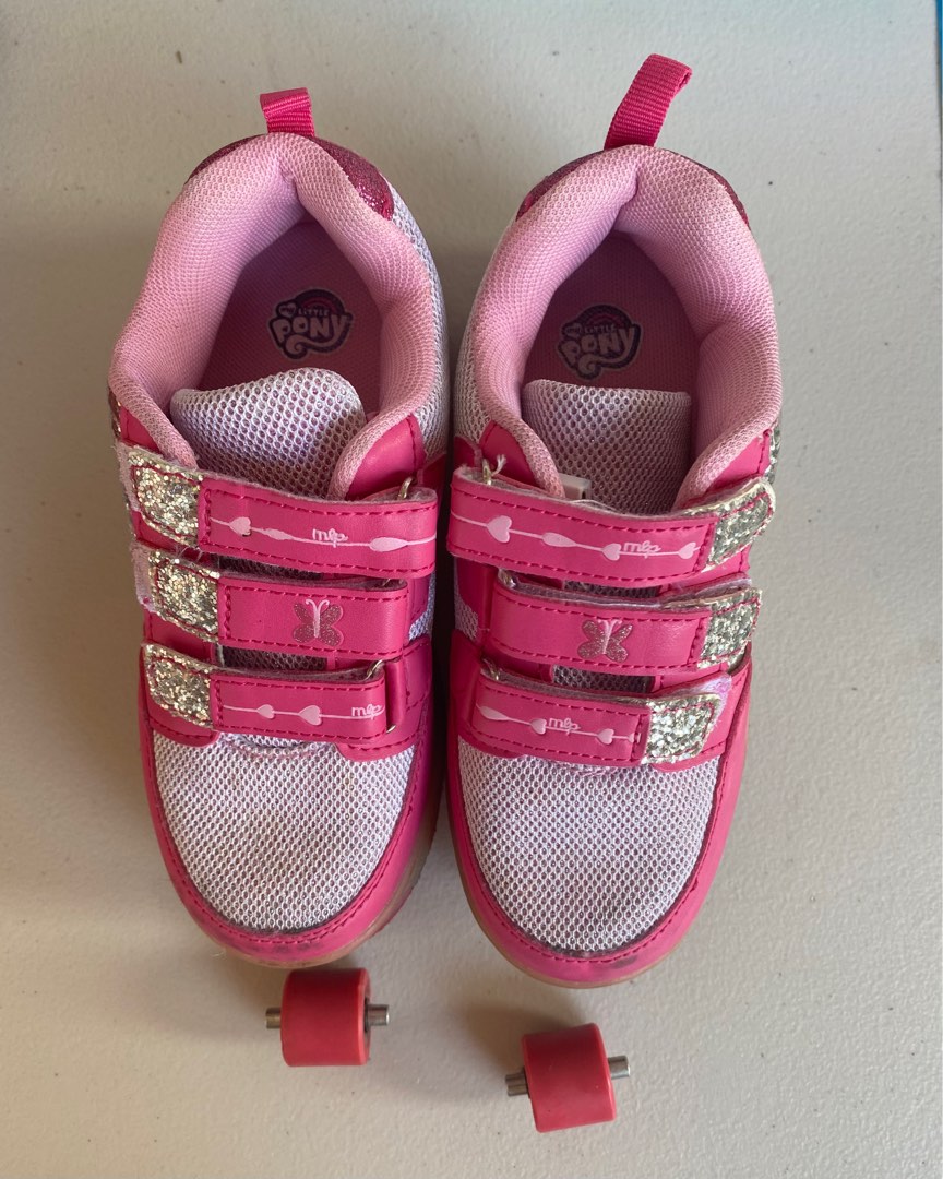My Little Pony shoes with wheels, Babies & Kids, Babies & Kids Fashion ...