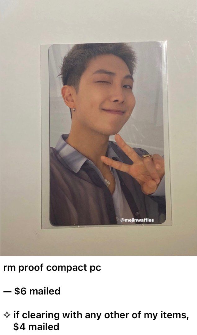 namjoon proof compact pc, Hobbies & Toys, Memorabilia & Collectibles, K ...