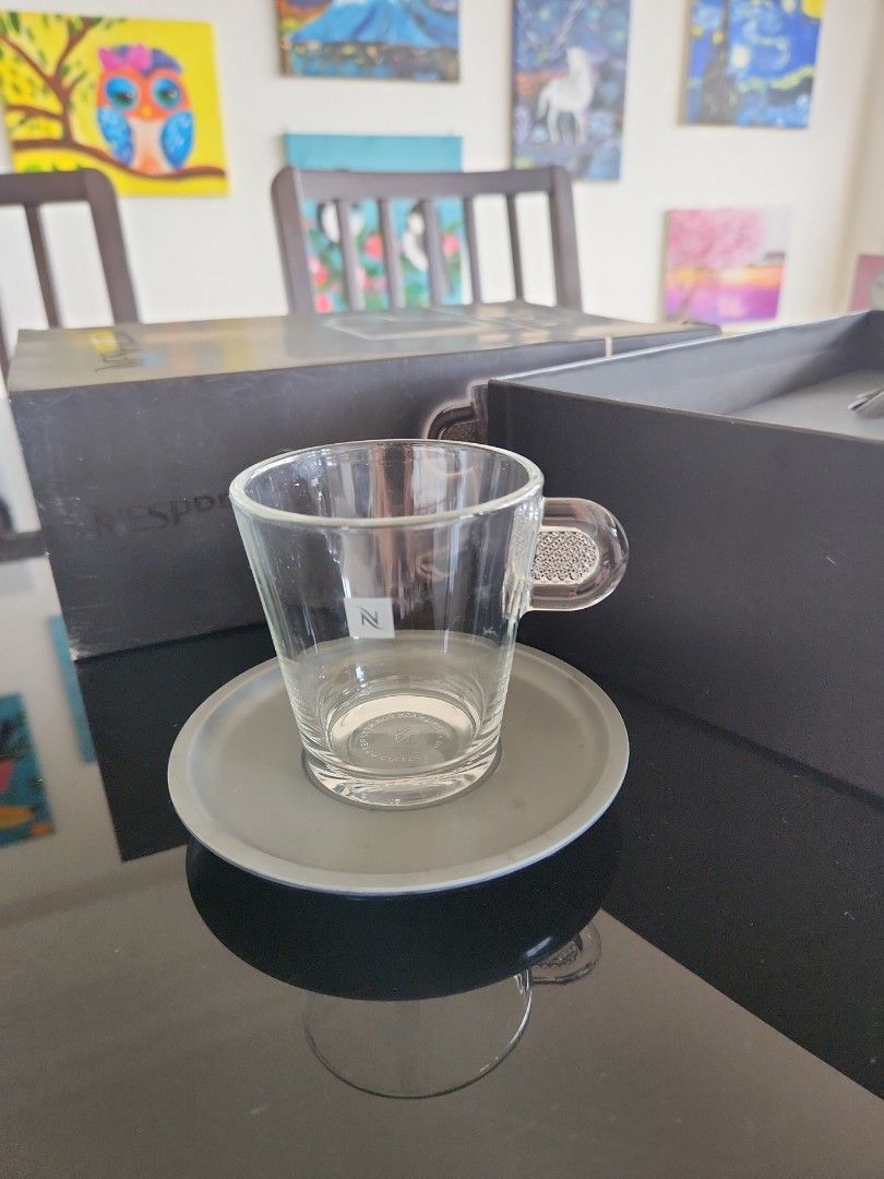 Nespresso Pure Collection Lungo Glasses, Furniture & Home Living ...