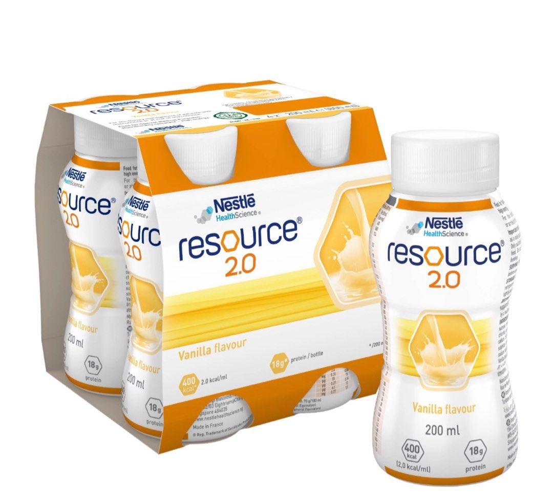 Nestle resource 2.0 vanilla flavour, Health & Nutrition, Health ...