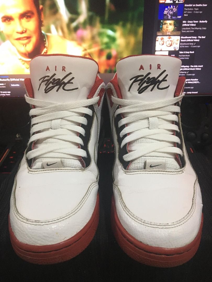 Nike Air Flight Legacy Red, Men's Fashion, Footwear, Sneakers on Carousell