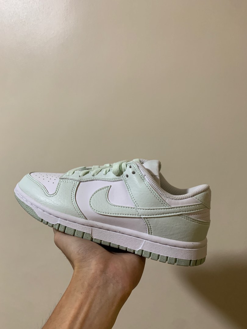 Nike Dunk Low White Mint, Women's Fashion, Footwear, Sneakers on Carousell