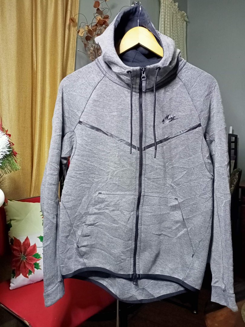 Nike TF Tech Fleece Gray Hoodie Jacket Small, Men's Fashion, Coats ...