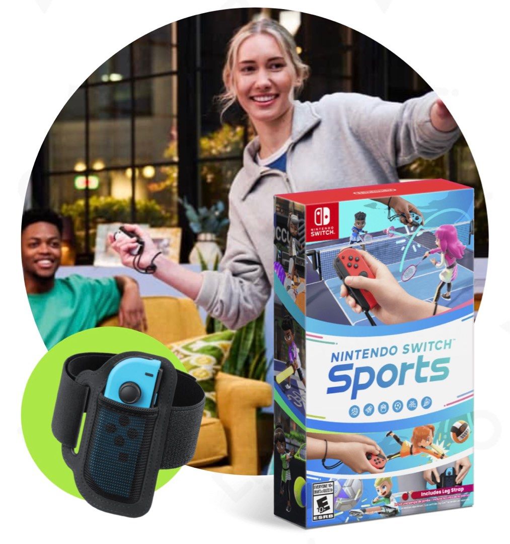 Nintendo Sports Switch + Leg Strap, Video Gaming, Video Games, Nintendo ...