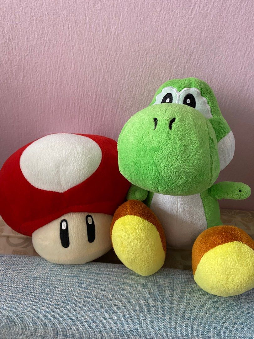 Nintendo Yoshi & Super Mushroom, Hobbies & Toys, Toys & Games on Carousell