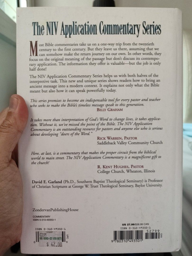 NIV Application Commentary: Mark by David E. Garland NIVAC, Hobbies ...