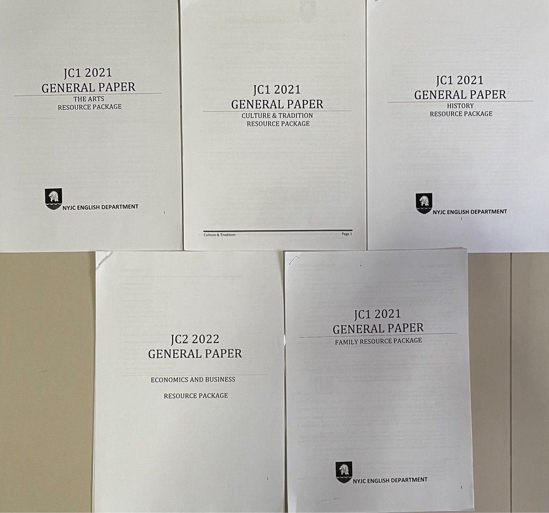 NYJC GP Resource Packages, Hobbies & Toys, Books & Magazines, Assessment Books on Carousell