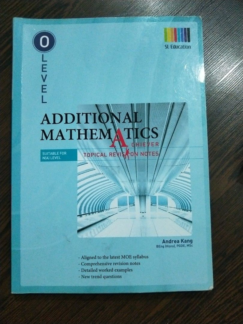 O level Additional Mathematics Topical Revision Notes, Hobbies & Toys ...