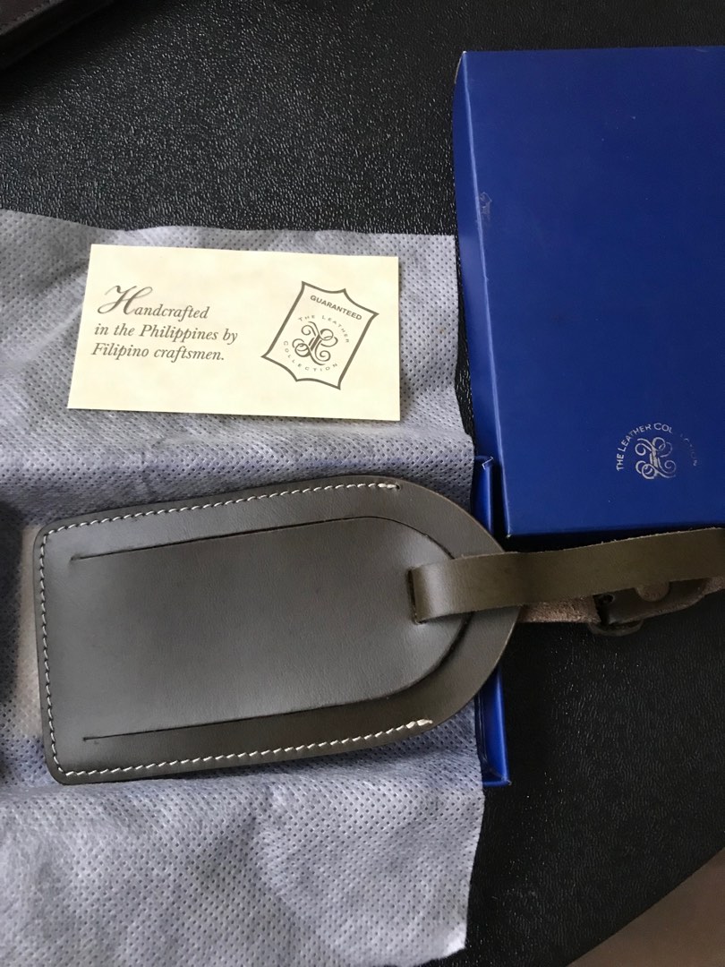 Original The Leather Collection bag tag, Women's Fashion, Bags ...