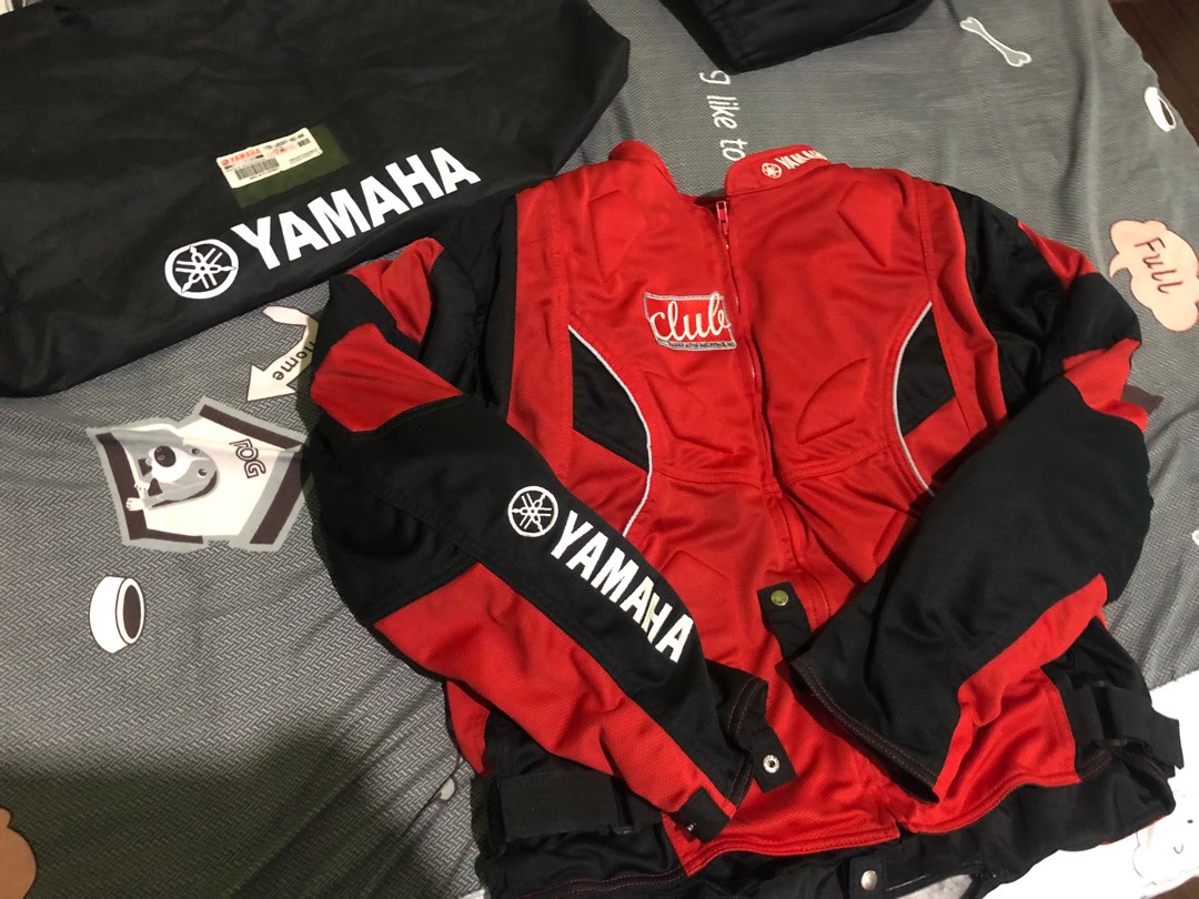 Original Yamaha jacket brand with paddings, Men's Fashion, Coats ...