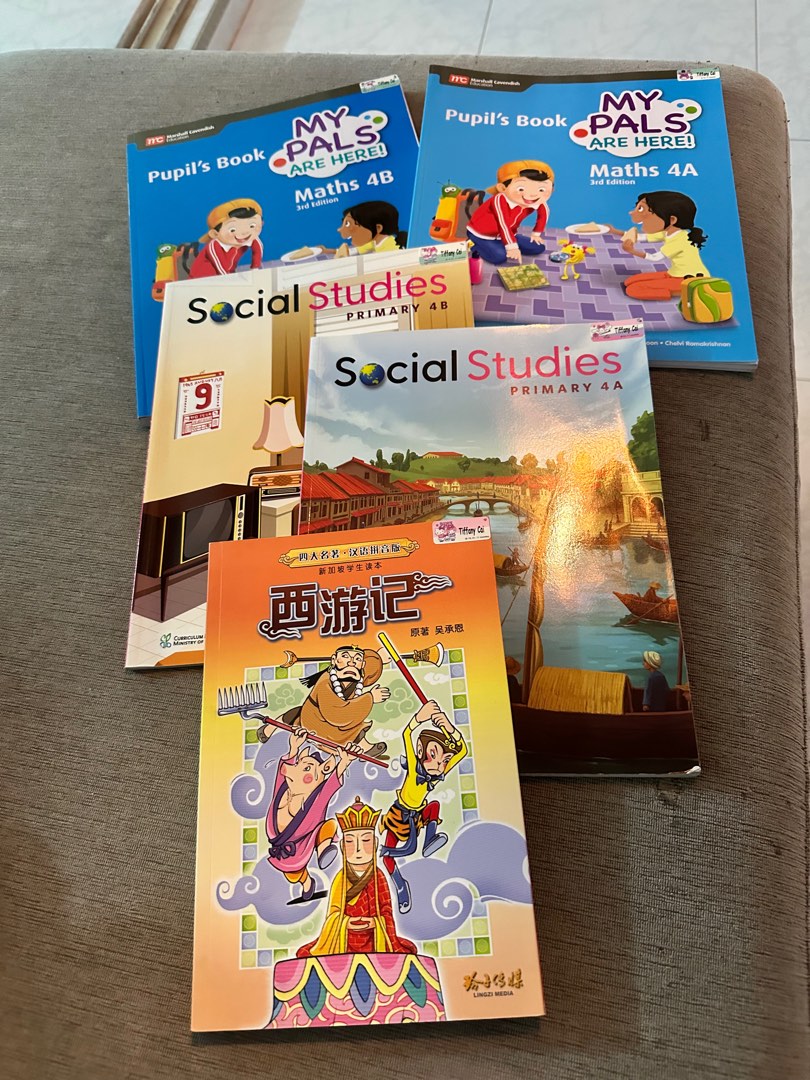 P4 Maths, social studies and journey to the east textbooks, Hobbies ...