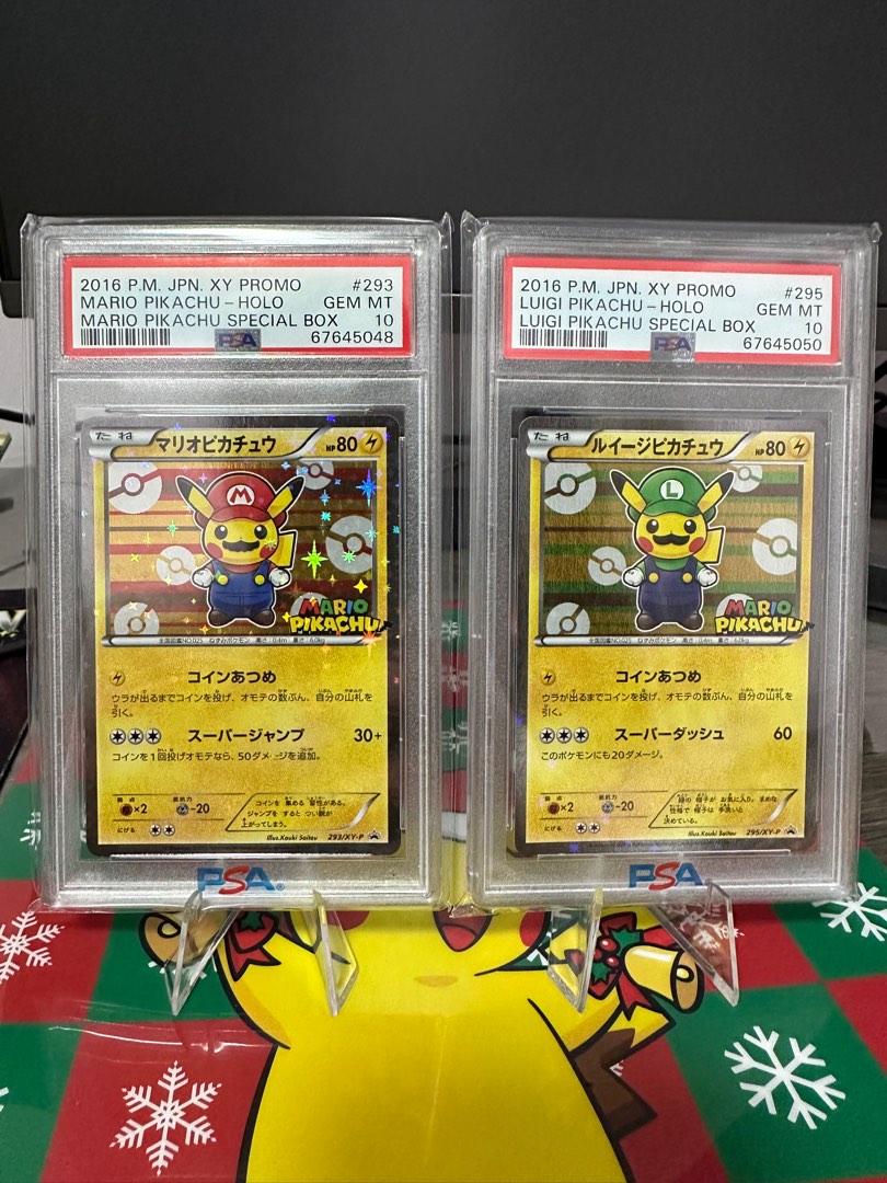 Pikachu Mario & Luigi Non-FA PSA 10, Hobbies & Toys, Toys & Games on ...