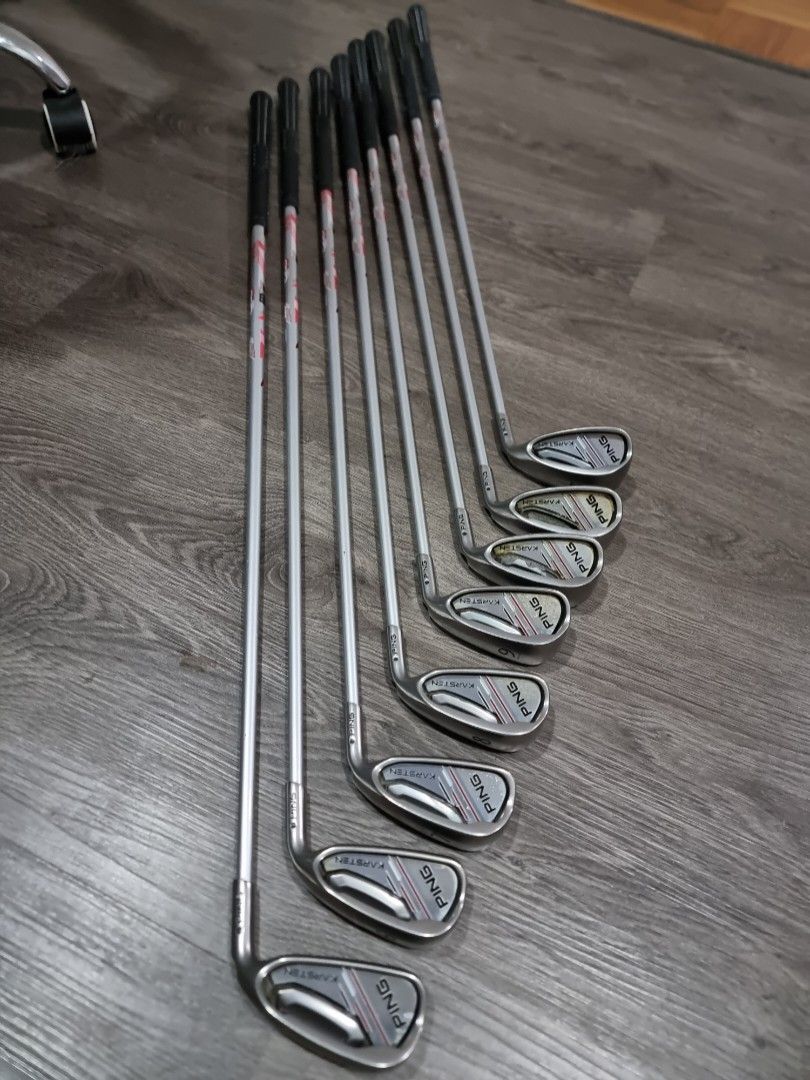 Ping Karsten Iron Hybrid Set 8 Clubs ( 5-9, U, W S) Regular Flex Graphite, Sports Equipment ...