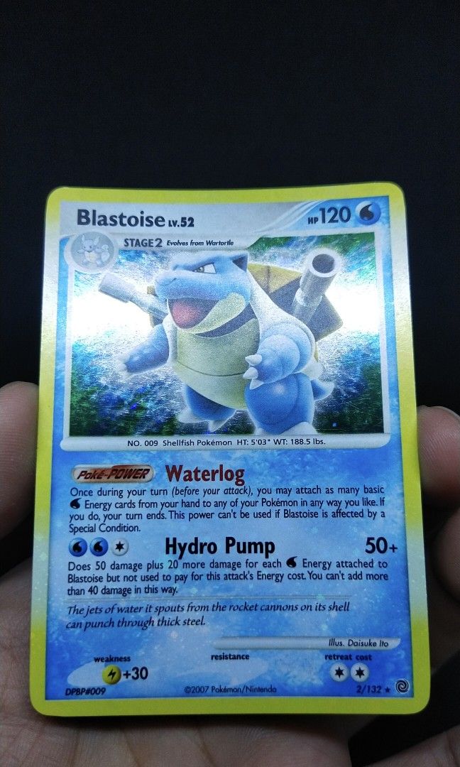 Pokemon Card - BLASTOISE #2 - HOLO (DIAMOND & PEARL: SECRET WONDERS) YEAR 2007, Hobbies & Toys ...