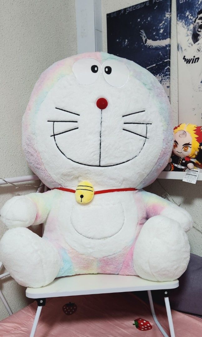 Doraemon Super Big Stuffed Plush Soft Toy 1m Tall Rainbow Colour ...