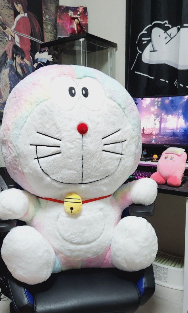Doraemon Super Big Stuffed Plush Soft Toy 1m Tall Rainbow Colour ...