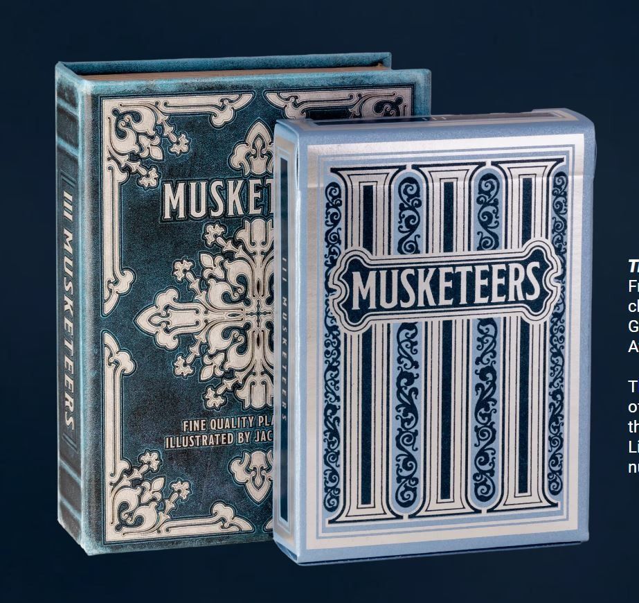 Poker Cards - 3 Musketeers (Silver Gilded) Playing Cards, by Kings Wild ...