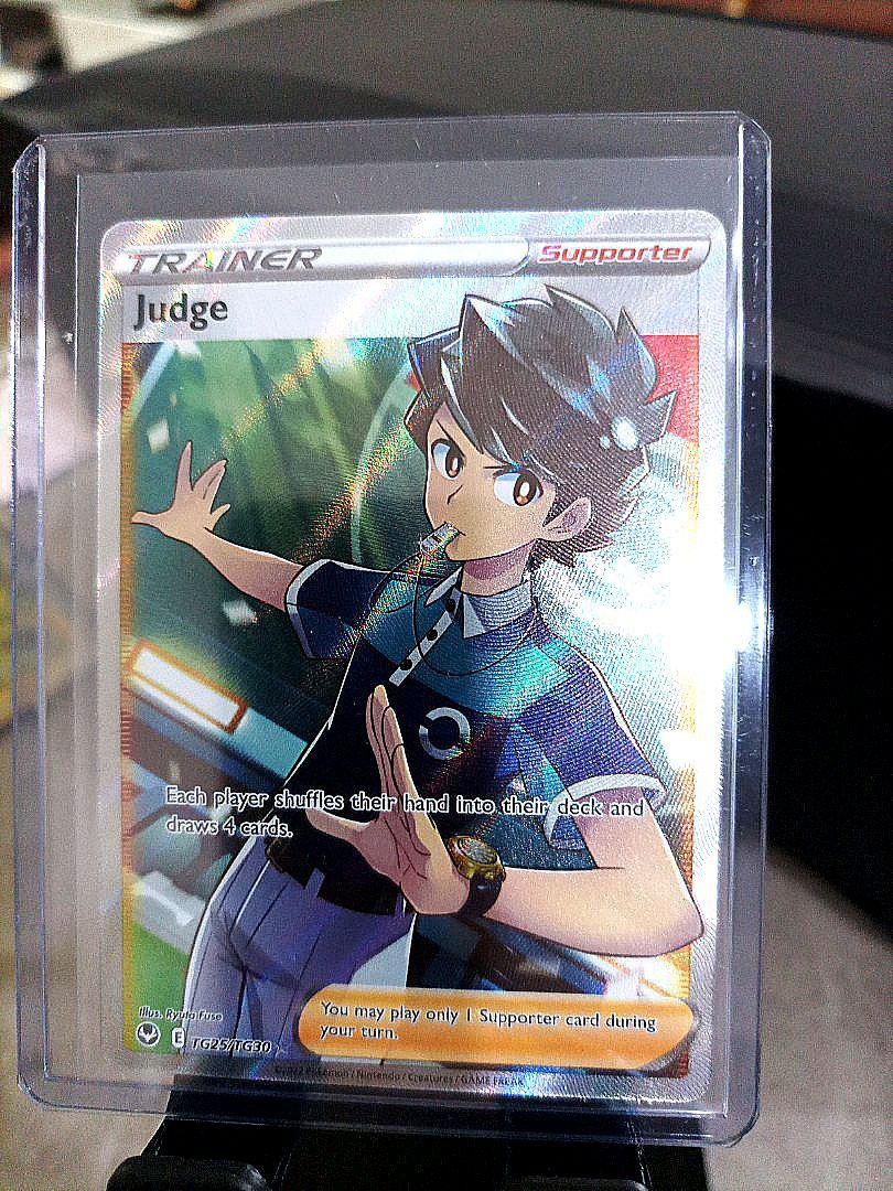 Pokémon cards judge trainer card, Hobbies & Toys, Toys & Games on Carousell