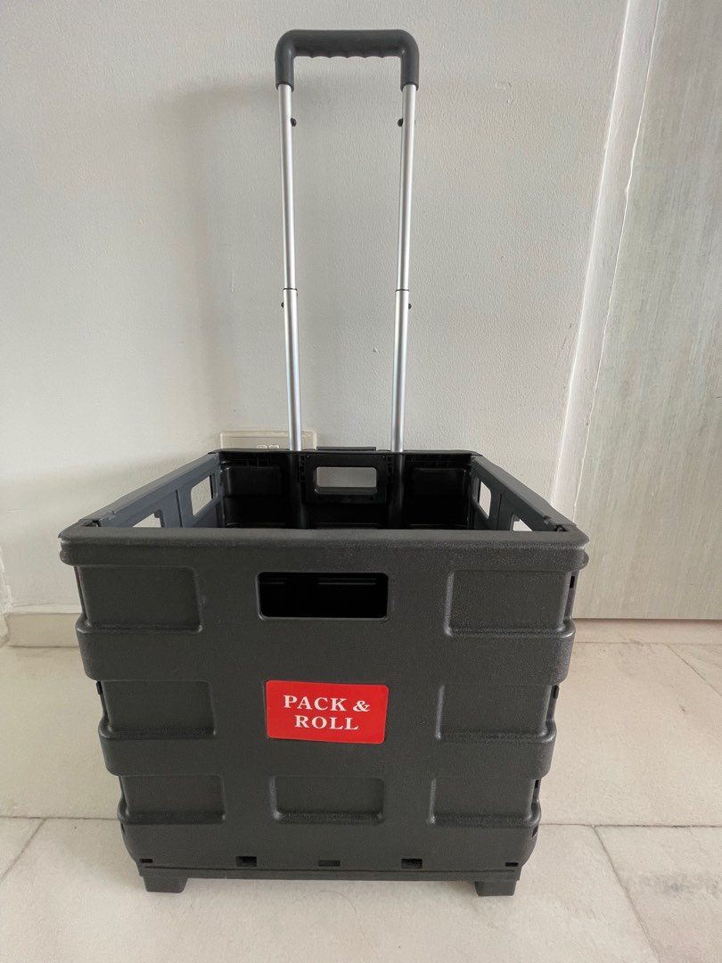 Portable Shopping Cart Trolley - 2 wheels, Furniture & Home Living ...