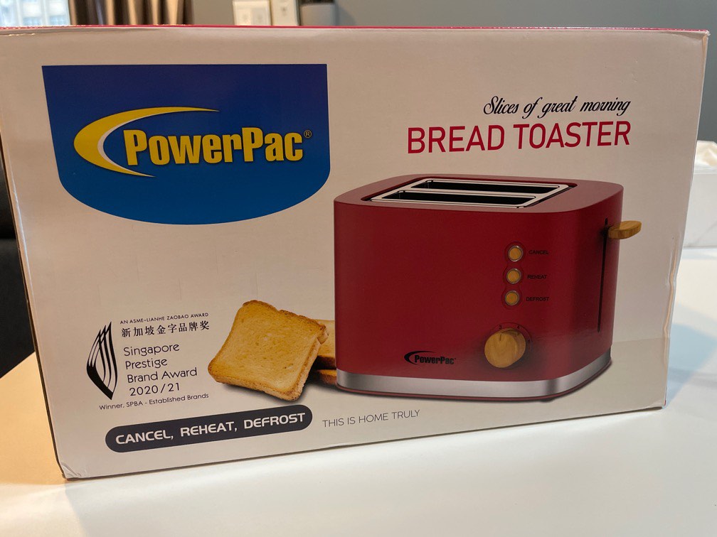 Power pac bread toaster (red), TV & Home Appliances, Kitchen Appliances ...