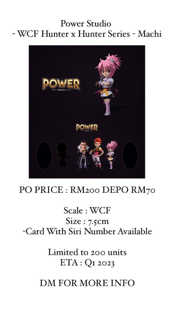 Power Studio - WCF Hunter x Hunter Series - Machi, Hobbies & Toys, Toys & Games on Carousell