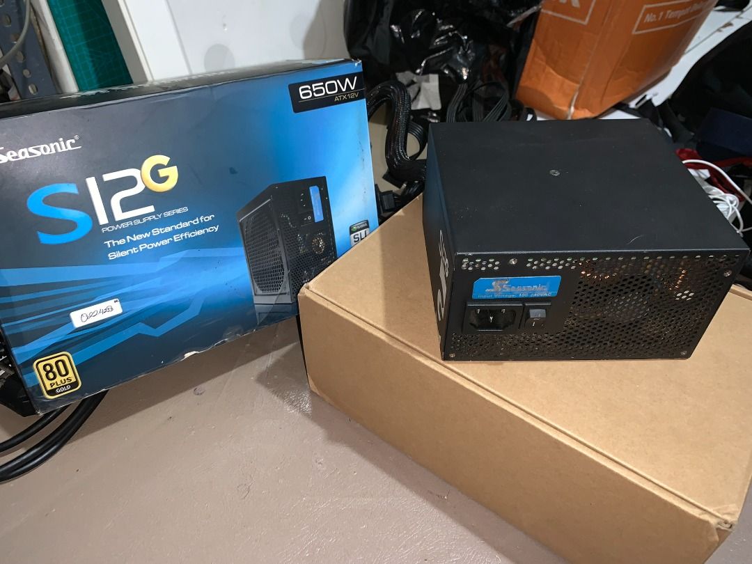 Power Supply Unit Computer PSU Seasonic S12G 650W Gold 80+, Elektronik, Bagian Komputer ...