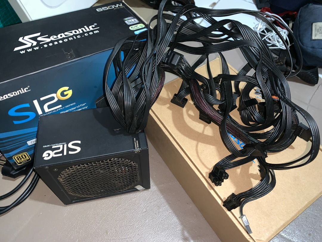 Power Supply Unit Computer PSU Seasonic S12G 650W Gold 80+, Elektronik ...