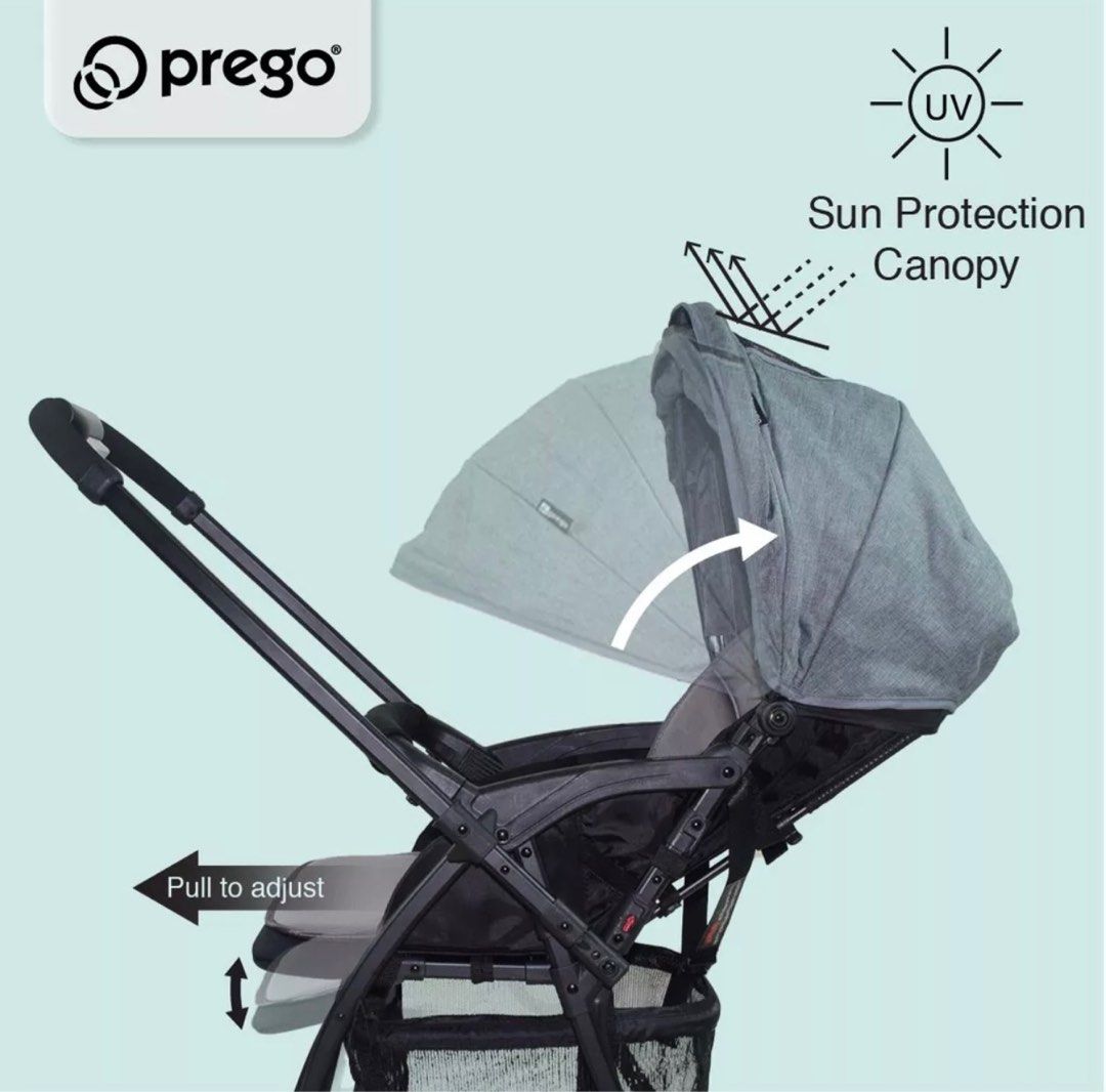 Prego Lite Adonis - One Hand Fold & Reversible Handle, Babies & Kids ...