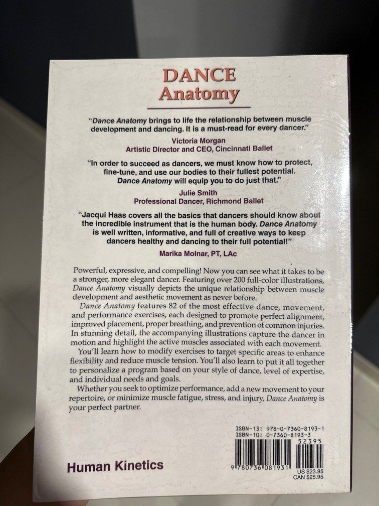 Preloved Dance Anatomy Book, Hobbies & Toys, Books & Magazines ...